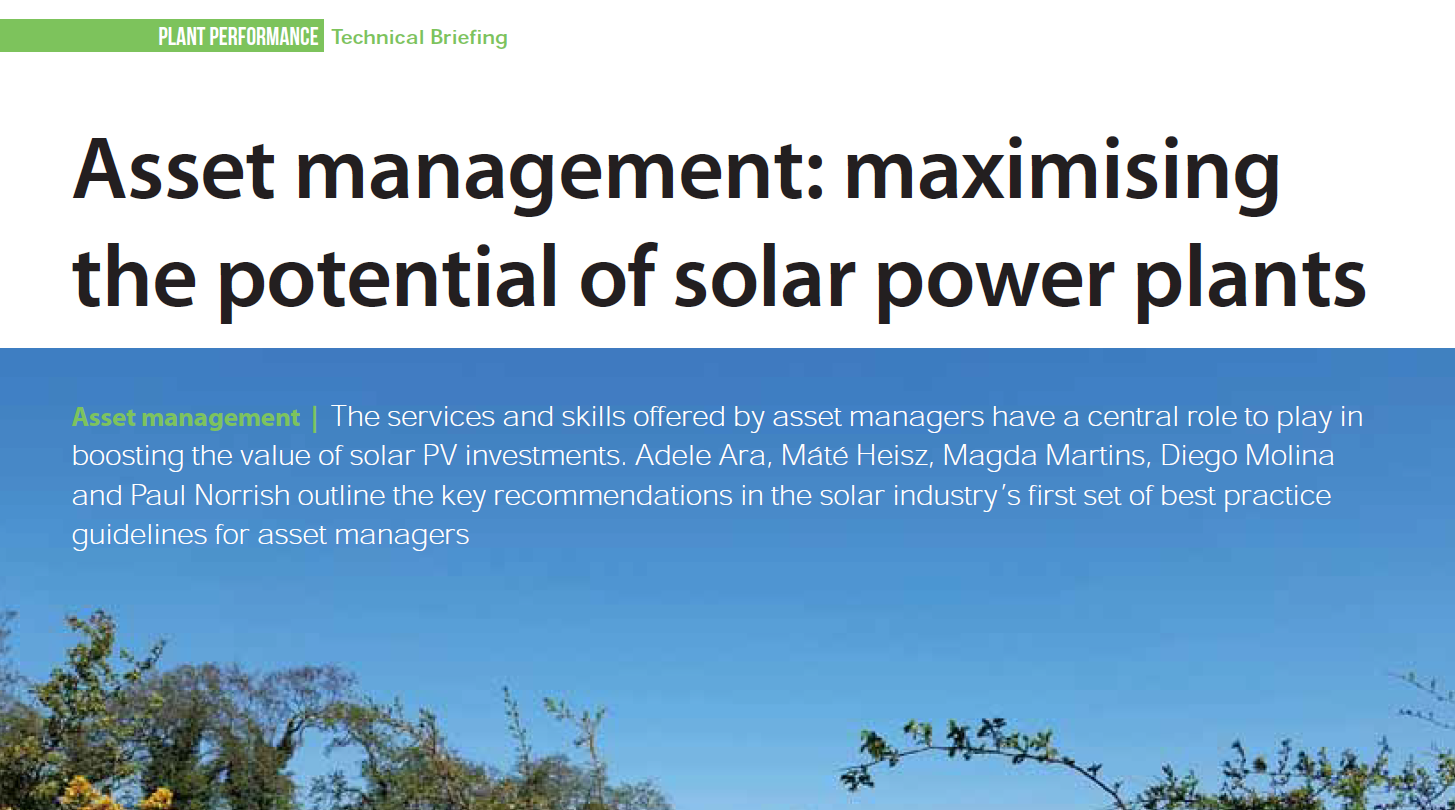 Asset management: maximising the potential of solar power plants - PV Tech