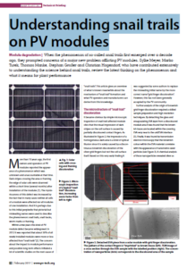 Understanding snail trails on PV modules - PV Tech