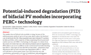 Potential-induced degradation (PID) of bifacial PV modules ...