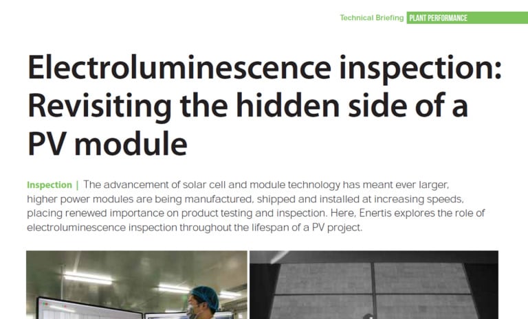 Electroluminescence inspection: Revisiting the hidden side of a PV ...