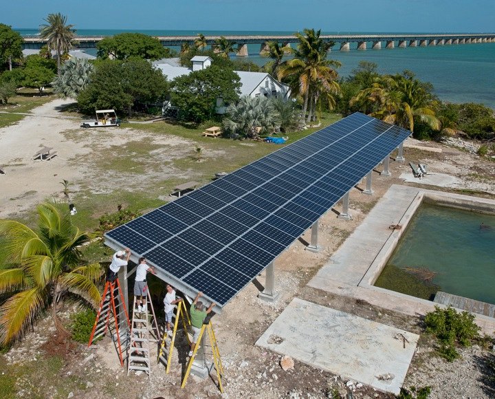 Mage Solar and Salt Service install off-grid PV system on Florida Keys ...