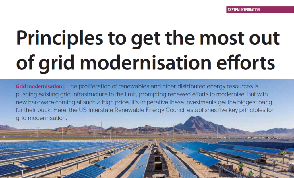 Principles to get the most out of grid modernisation efforts - PV Tech