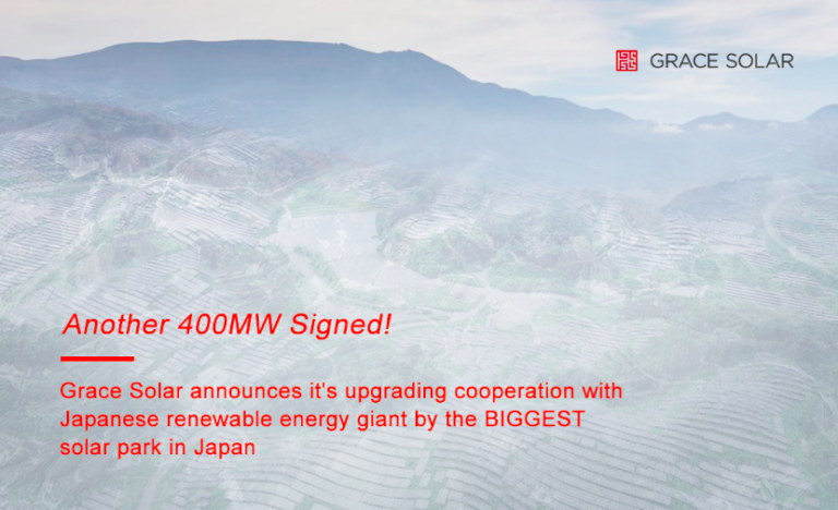 Grace Solar announces further cooperation with major Japanese renewable ...