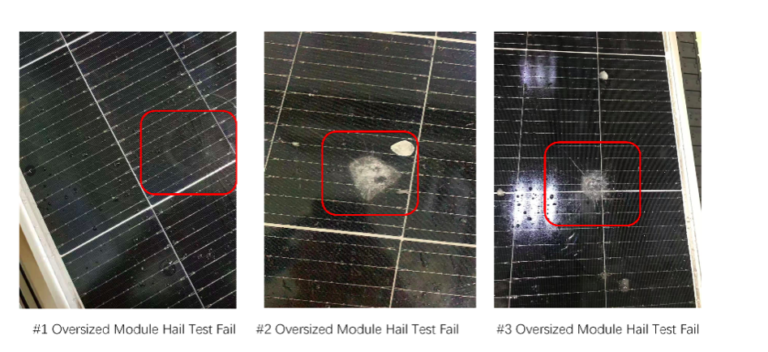 Analysis of Hail Impact Test Performance of Hi-MO 5 and Oversized ...