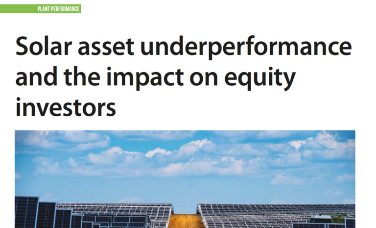 Solar asset underperformance and the impact on equity investors - PV Tech