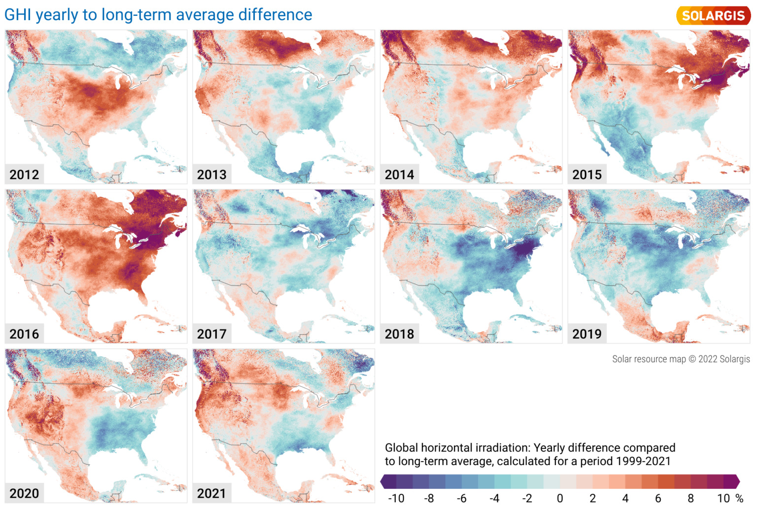 Solargis maps reveal ‘significant deviations’ in average irradiance ...