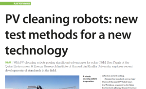 PV cleaning robots: new test methods for a new technology - PV Tech