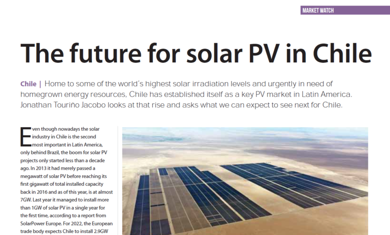 The future for solar PV in Chile - PV Tech