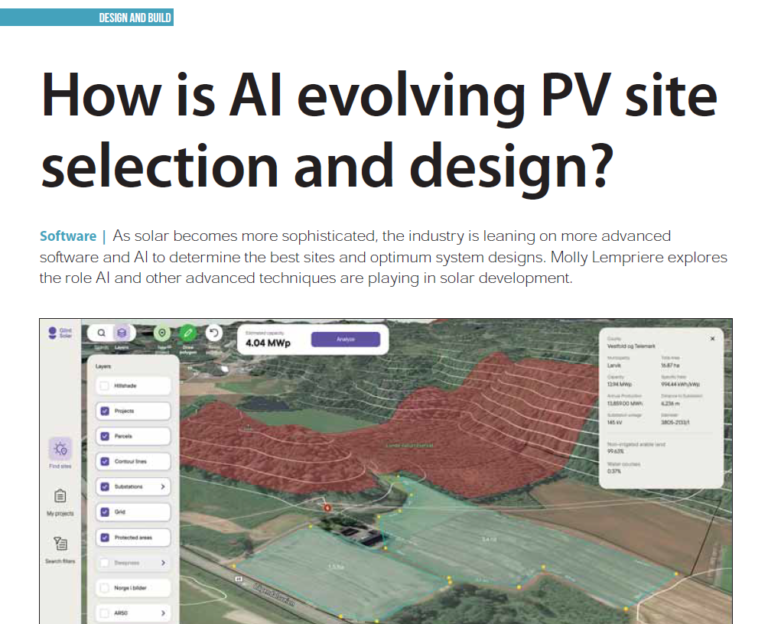 How is AI evolving PV site selection and design? - PV Tech