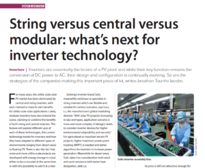 String versus central versus modular: what’s next for inverter ...