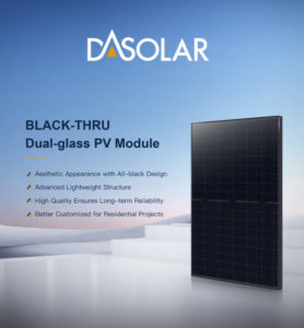 DAS Solar launches residential dual-glass PV module - PV Tech