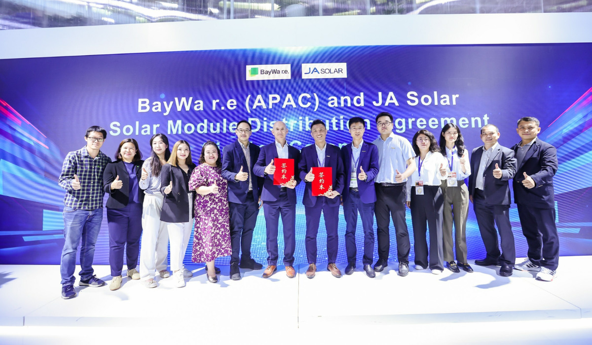 JA Solar inks module distribution agreement in APAC with BayWa r.e.