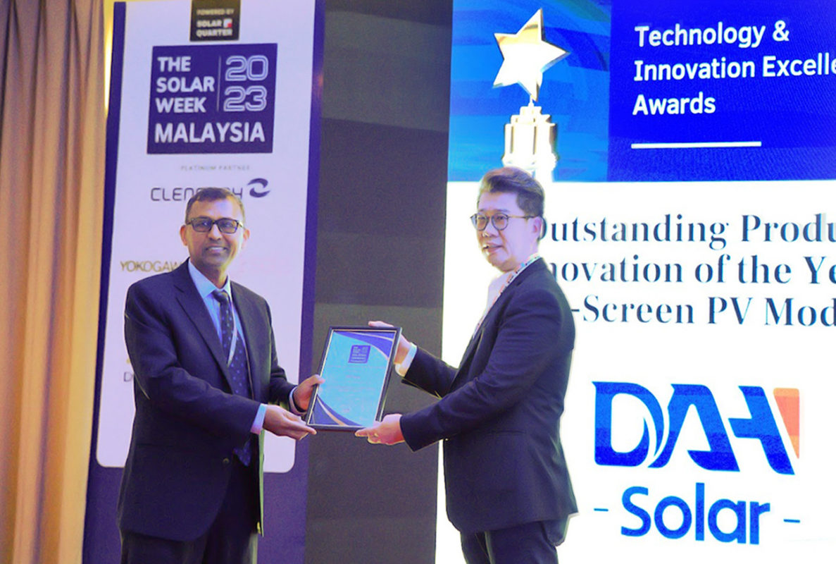 DAH Solar receives award for outstanding product innovation of the year ...