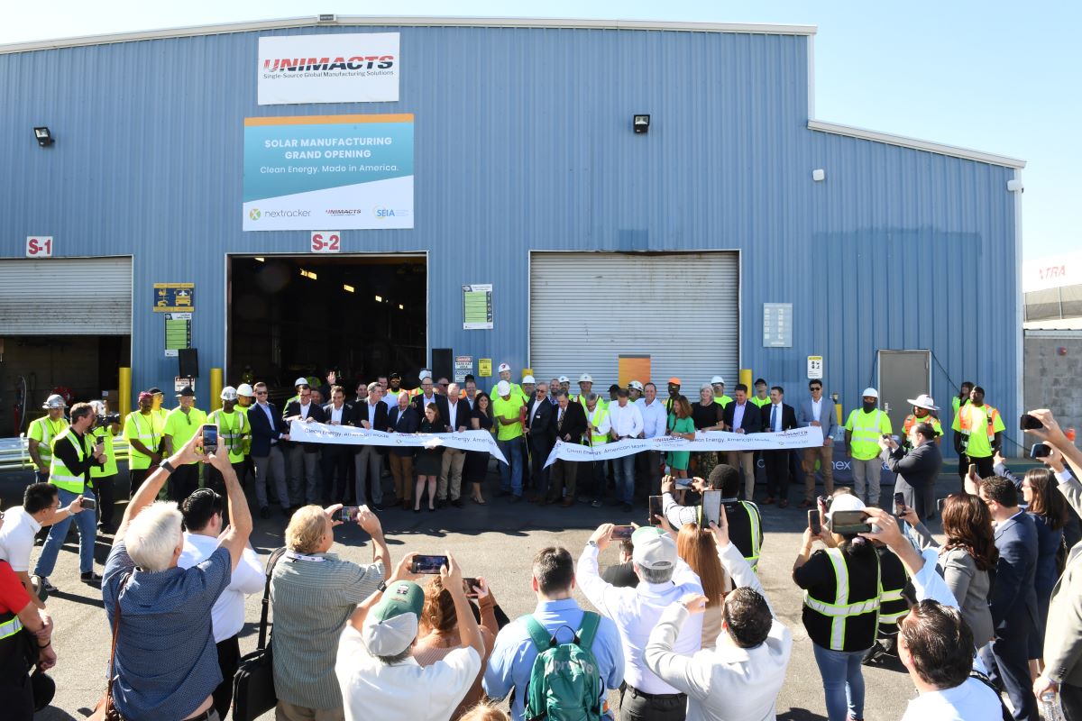 Nextracker opens new steel component facility in Las Vegas