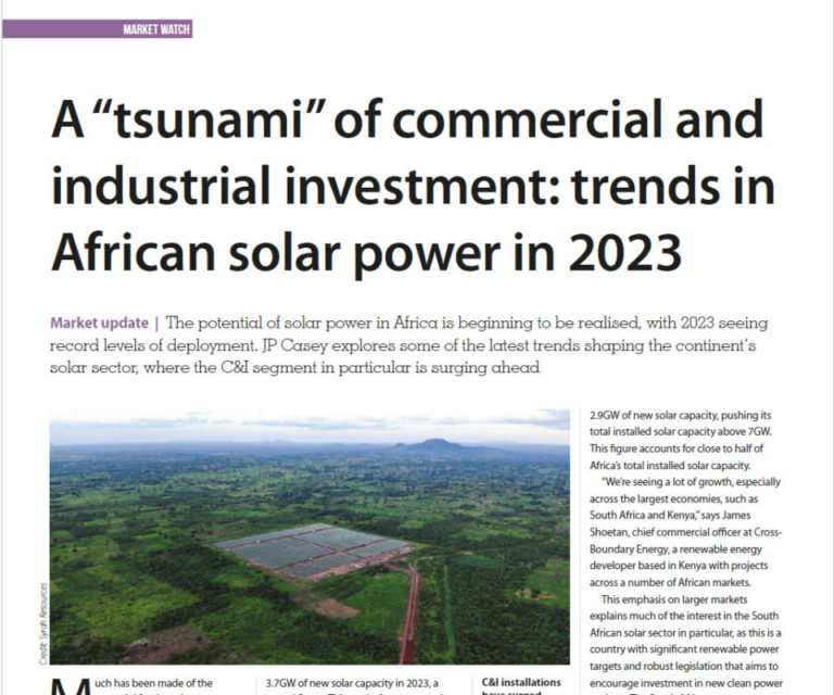A “tsunami” of commercial and industrial investment: trends in African ...