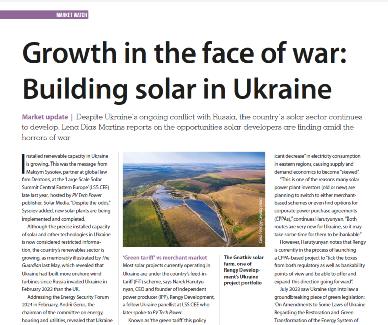 Growth in the face of war: Building solar in Ukraine - PV Tech