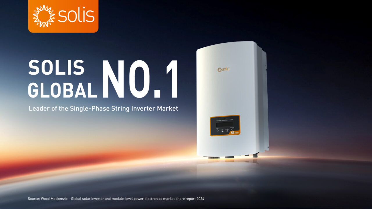 Solis named global market leader in single-phase string inverter sector - PV Tech