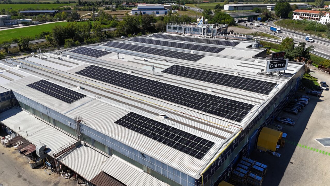 AIKO N-Type ABC modules installed on rooftops by Italy’s Dierre - PV Tech