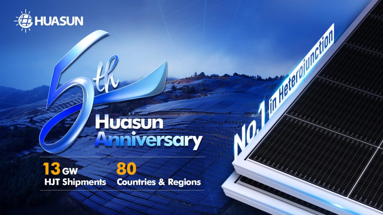 Huasun Energy celebrates 5 years at the forefront of heterojunction ...