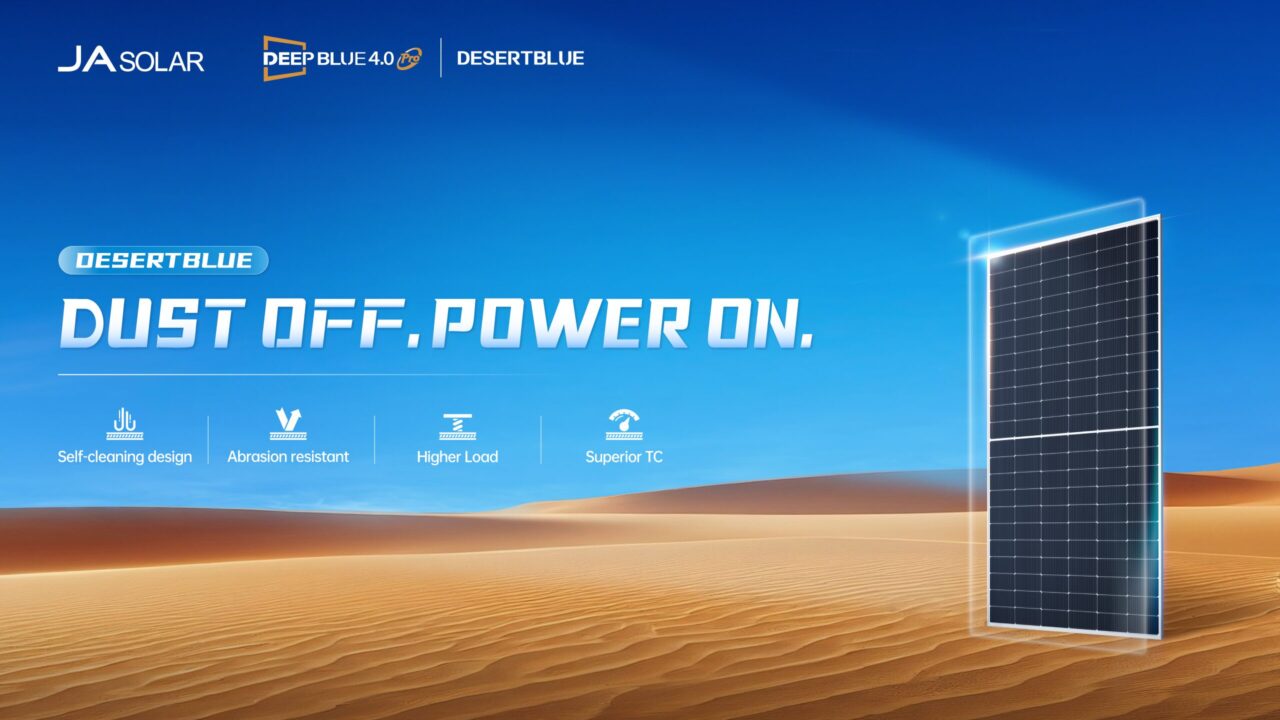 JA Solar debuts DesertBlue to power global desert solar surge - PV Tech
