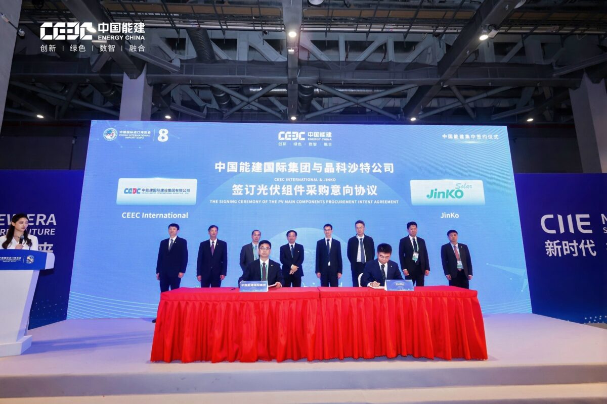 JinkoSolar signs 2GW module supply agreement with CEEC for Saudi Arabia ...